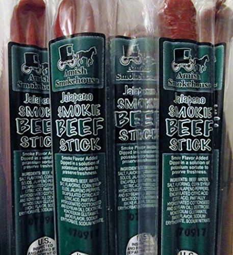 Amazon.com: Premium Amish Beef Sticks - 21ct - Individually Wrapped ...