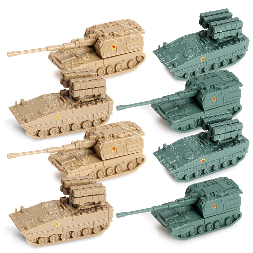 Buy ViiKONDO 1/144 Scale Toy Tank Playset (8 Pcs/Set) DIY Assembly ...