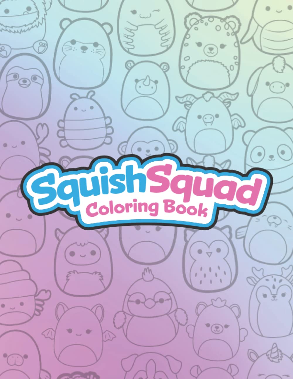 Buy Squish Squad Character Coloring book: Squishimallow Inspired ...