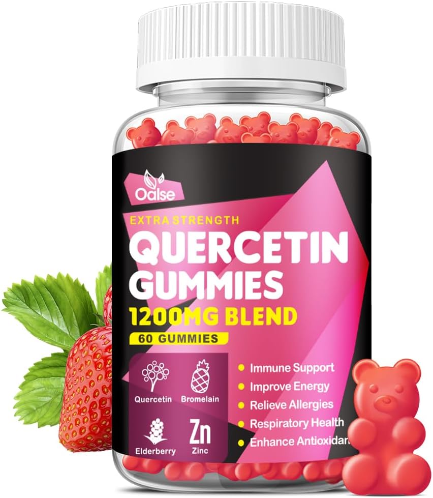 Amazon.com: OALSE Quercetin Gummies 1200mg - Quercetin with Vitamin C ...