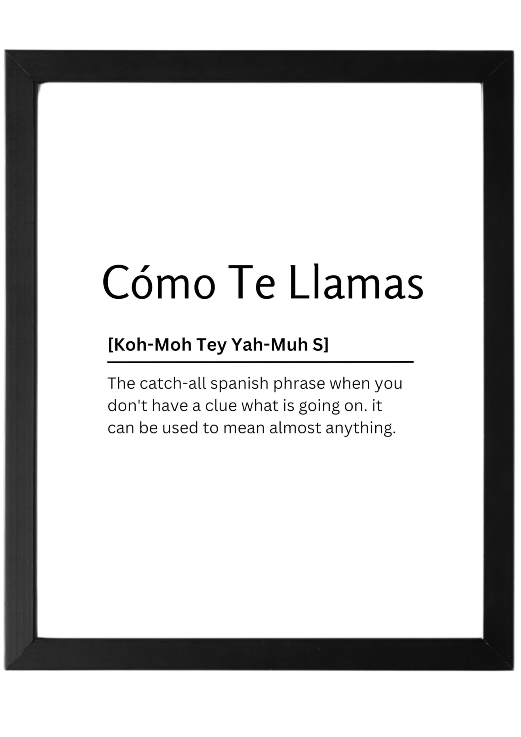 Como Te Llamas Poster