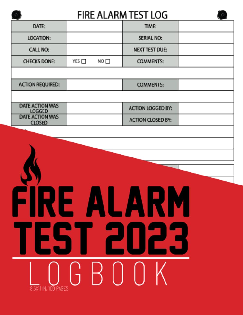 Fire Alarm Test Log Book 2023 Record Sheet For Business | Desertcart UAE