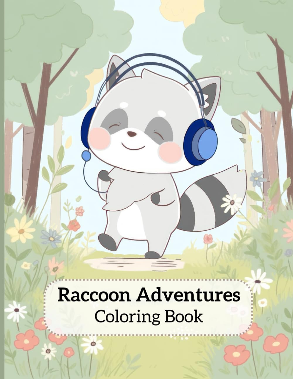 Amazon.com: Raccoon Adventures: Coloring Book for Kids and Adults Alike ...