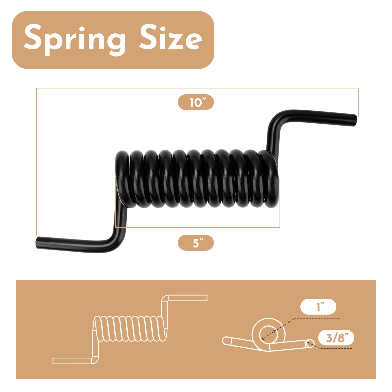 Snapklik.com : 2 Pack 173067 Ramp Door Spring For Toy Hauler Trailer ...