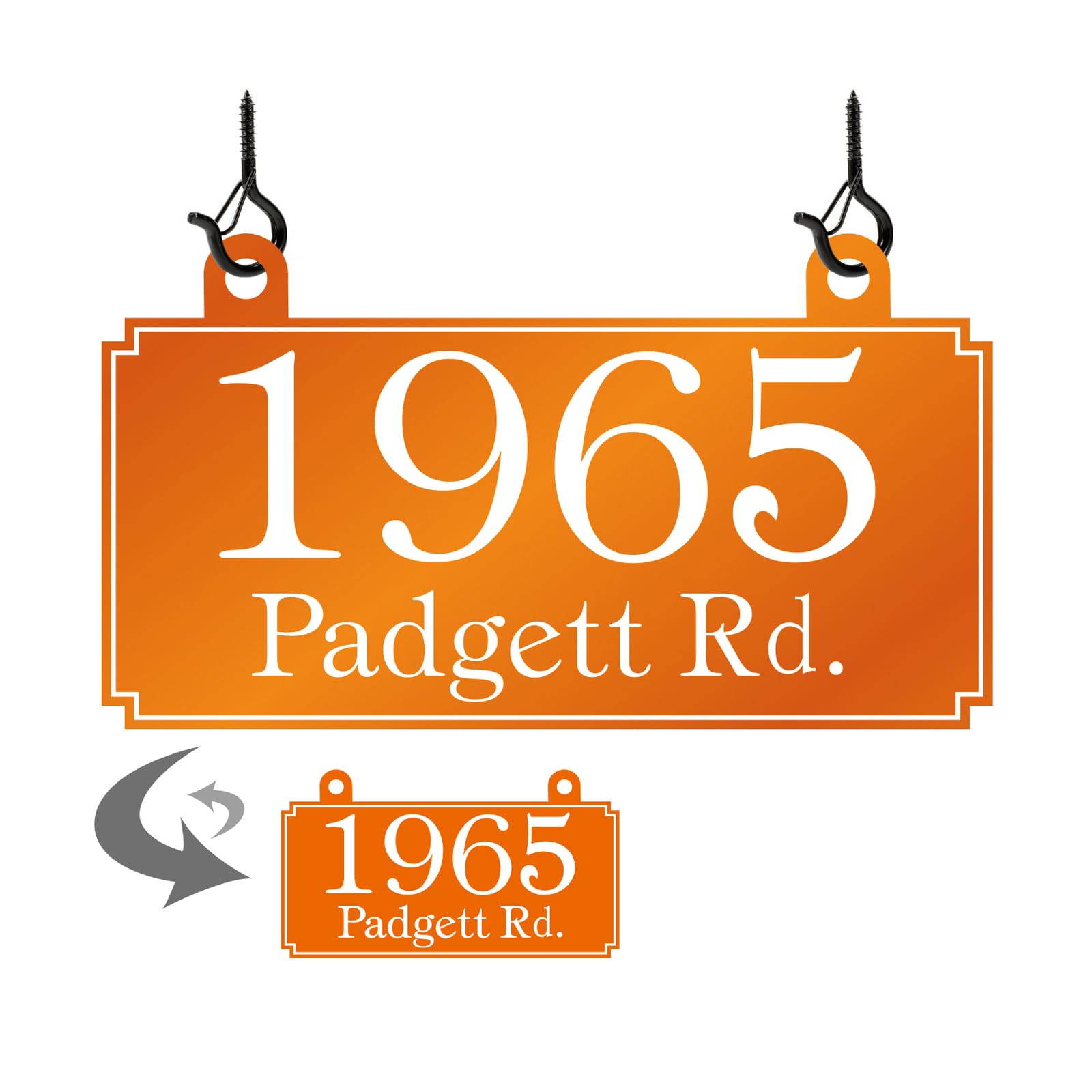 Amazon.com: Hanging Mailbox Number Sign Plaque - Mailbox Numbers ...