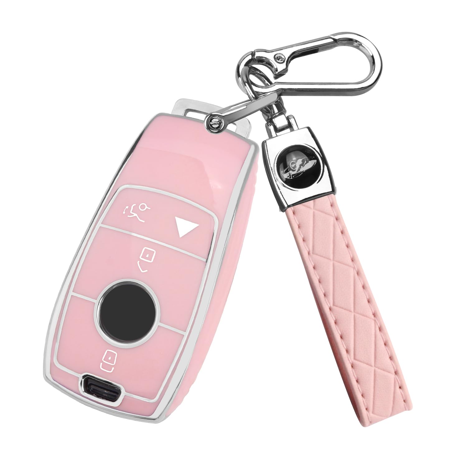 Amazon.com: QBUC for Mercedes Benz Key Fob Cover with Keychain,Soft TPU ...