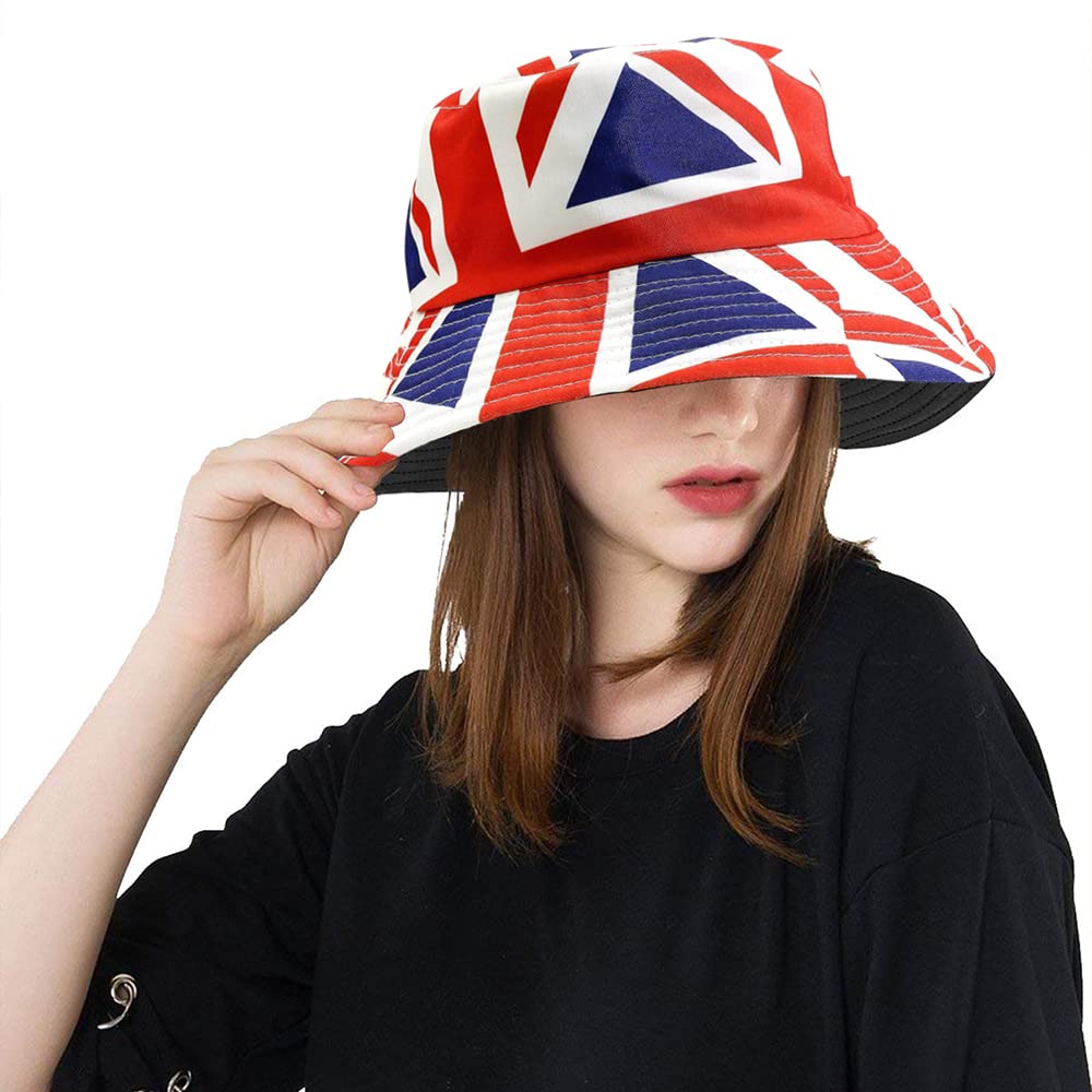 Buy Hilary Union Jack Bucket Hat, British er Hats, Union Jack Hats ...