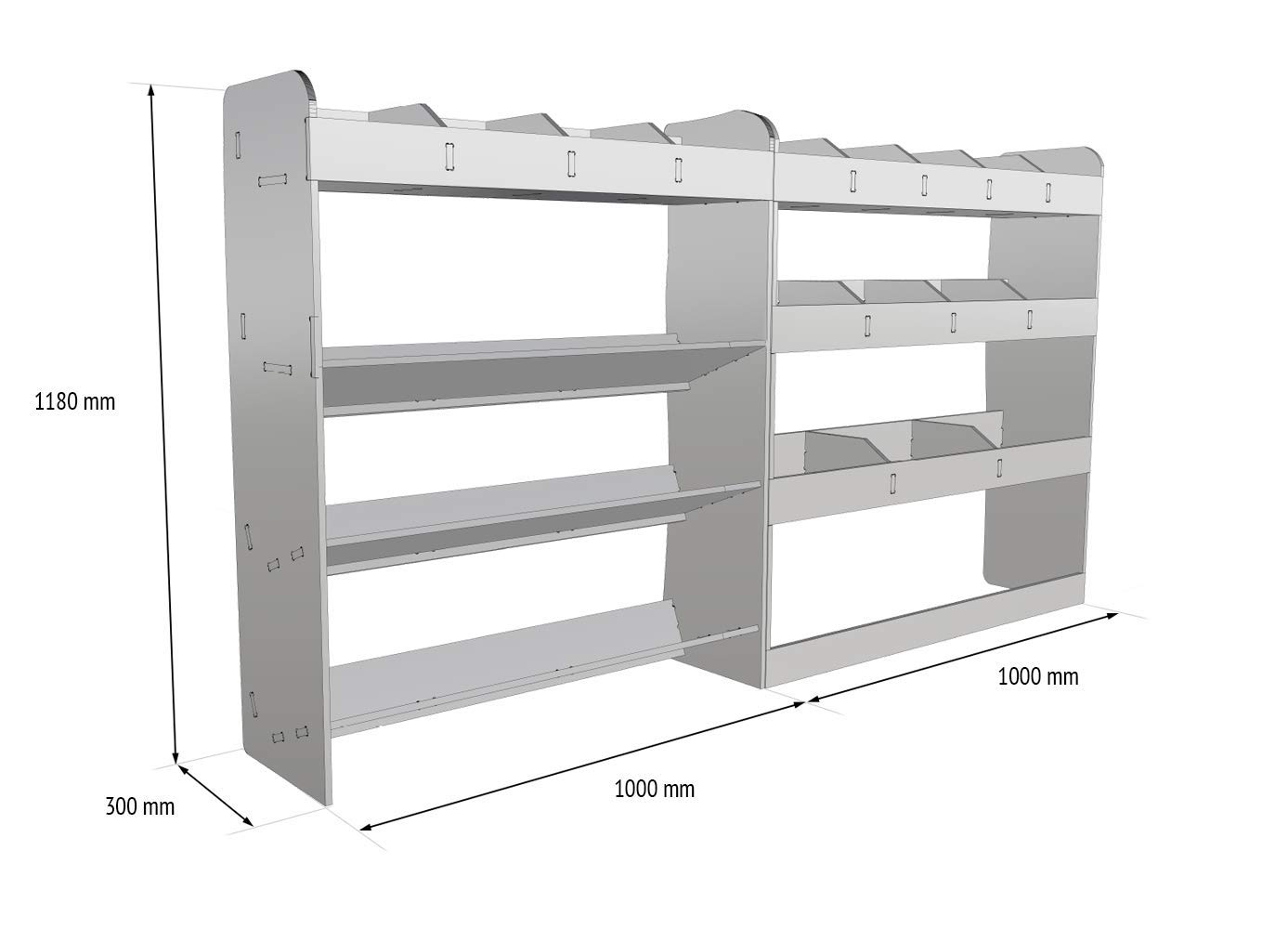 Toolbox Van Racking and Storage Shelving for Ford Transit Custom SWB ...