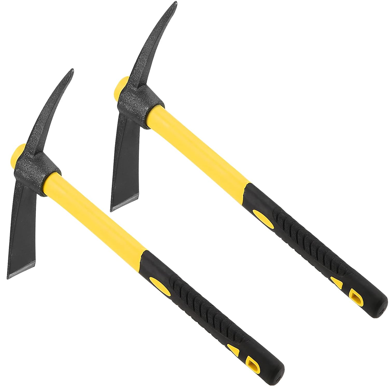 KOHAND 2 PCS 15 Inch Pick Mattock Hoe, Forged Weeding Mattock Pick Axe ...