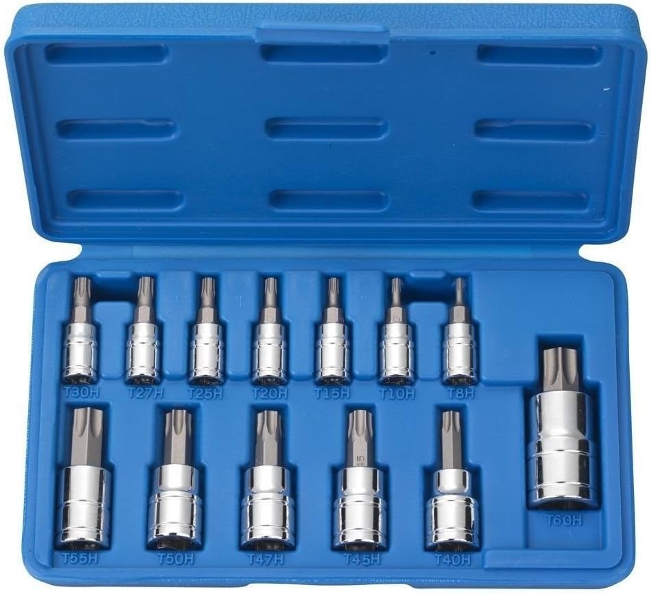 Vector Tamper Proof Torx Bit Socket Set, T8 – T60, S2 Steel | 13-Piece ...