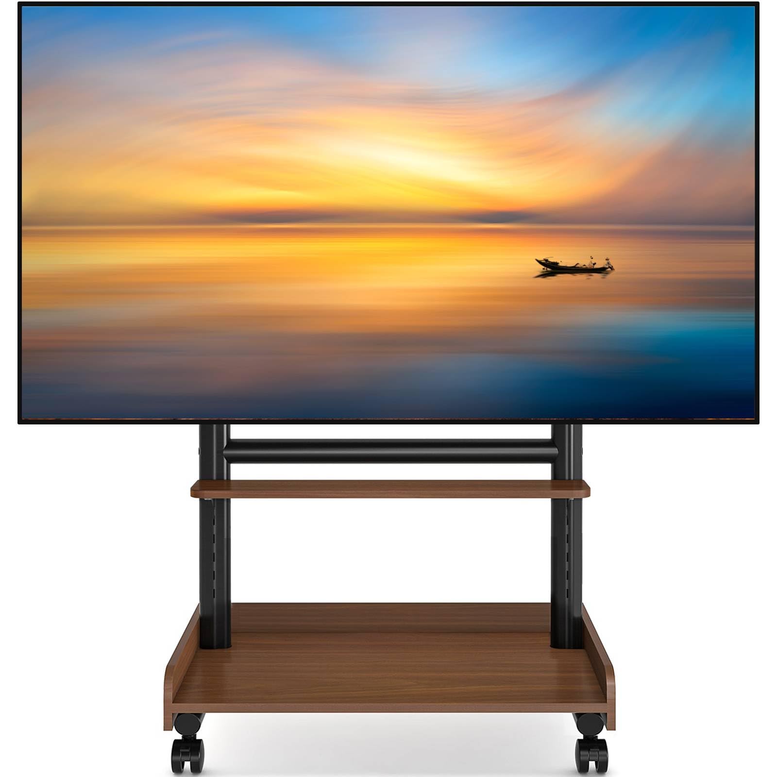 Amazon.com: Rfiver Heavy Duty Rolling TV Stand with Wheels for Most 40 ...