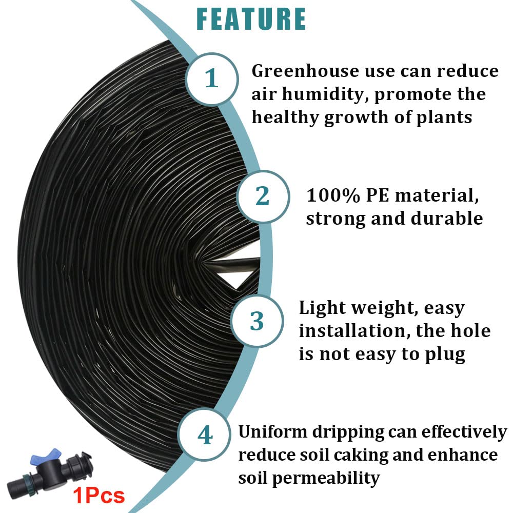 Snapklik.com : Feelers 328 Feet Roll Drip Irrigation Tubing 5/8 Inch OD ...