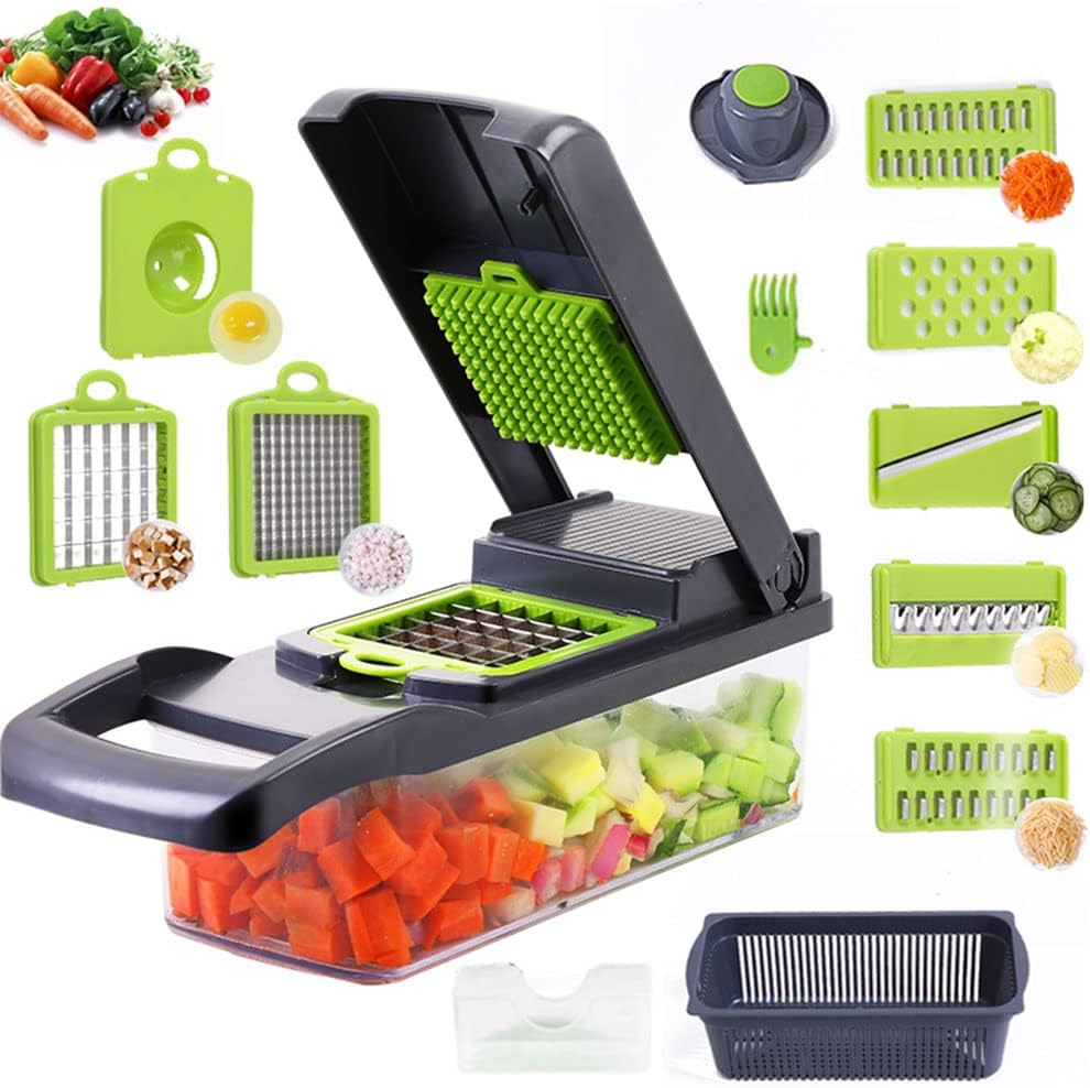 Amazon.com: MRG Vegetable chopper with container, veggie slicer ...