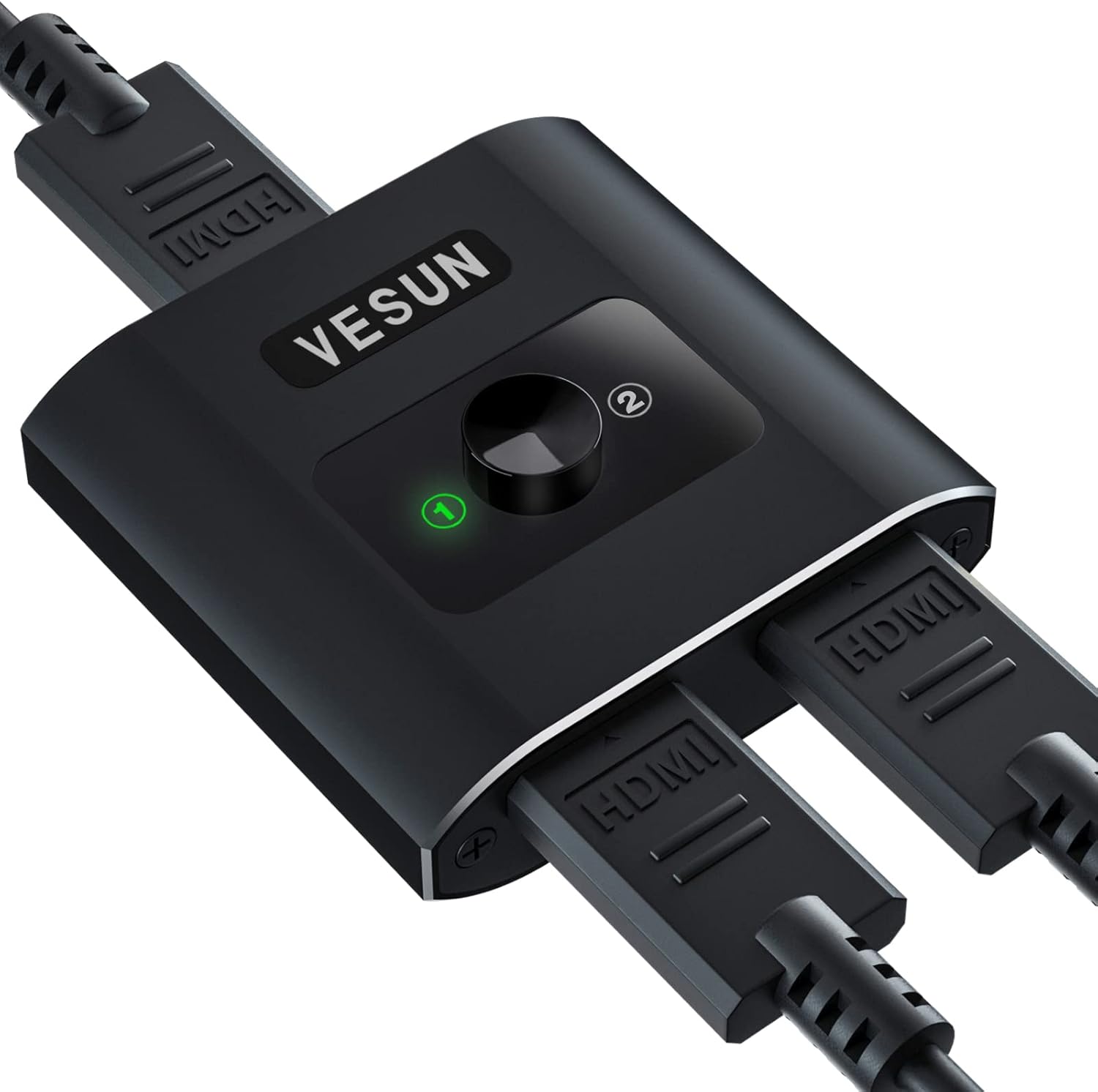 HDMI Splitter 2 in 1 Out or 1 in 2 Out HDMI Switcher, Bi-Directional ...