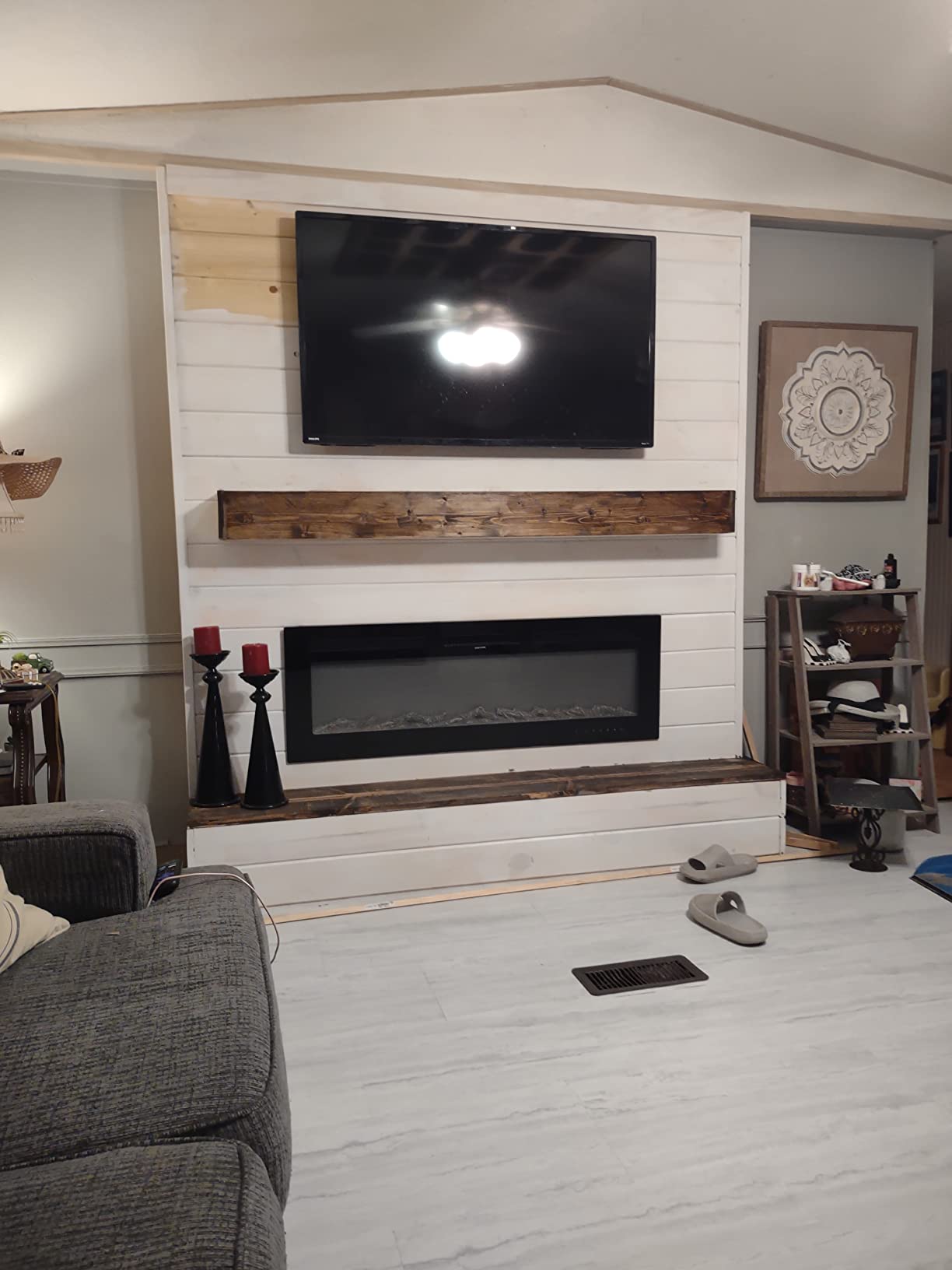 $25/mo - Finance BETELNUT 60" Electric Fireplace Wall Mounted and ...