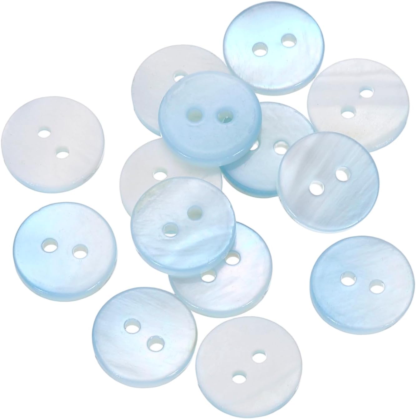 Amazon.com: uxcell 15Pcs Natural Shell Buttons, 11.5mm Mother of Pearl ...