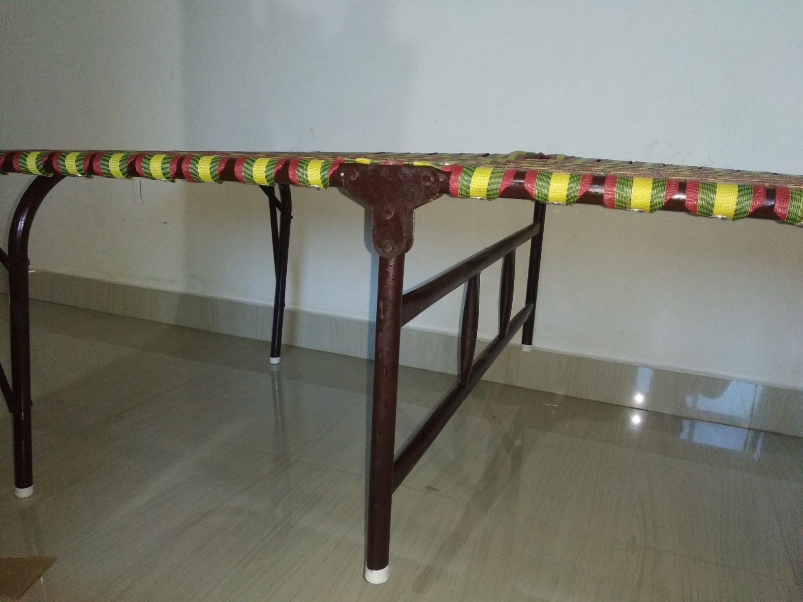 Generic Malik Portable Double Folding Bed Heavy Duty Foldable Bed Frame ...