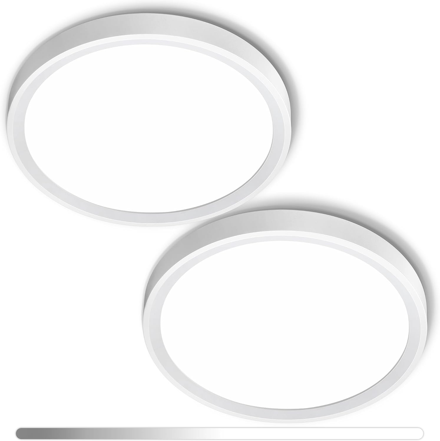 SunRider 2-Pack 9 Inch LED Flush Mount Ceiling Lights, 2300LM, 5000K ...