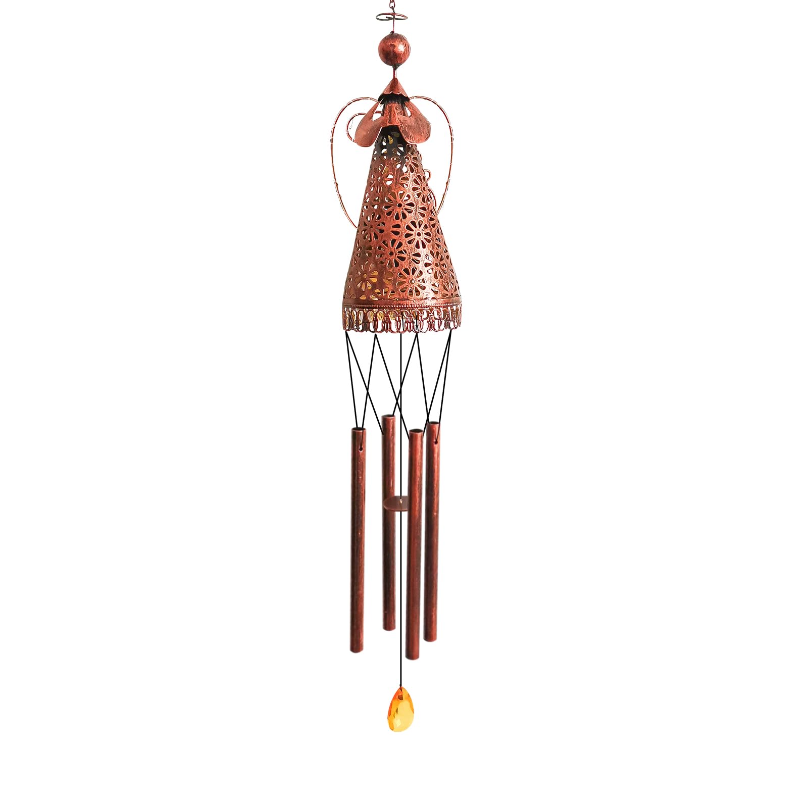 Amazon.com : Solar Angel Wind Chimes Outdoor Clearance Memorial Angel ...