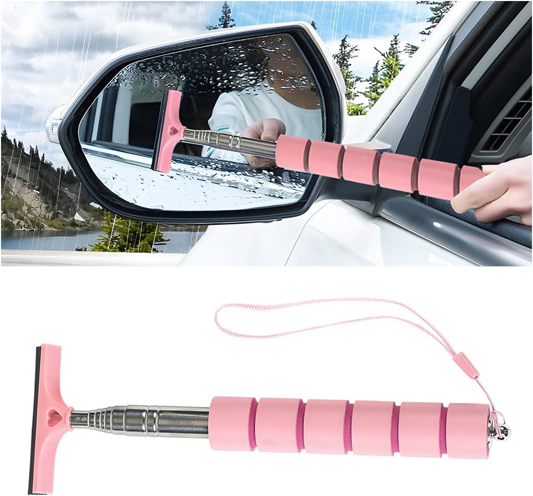 Amazon.com: Ziciner Car Rearview Mirror Wiper, Retractable Rear Mirror ...