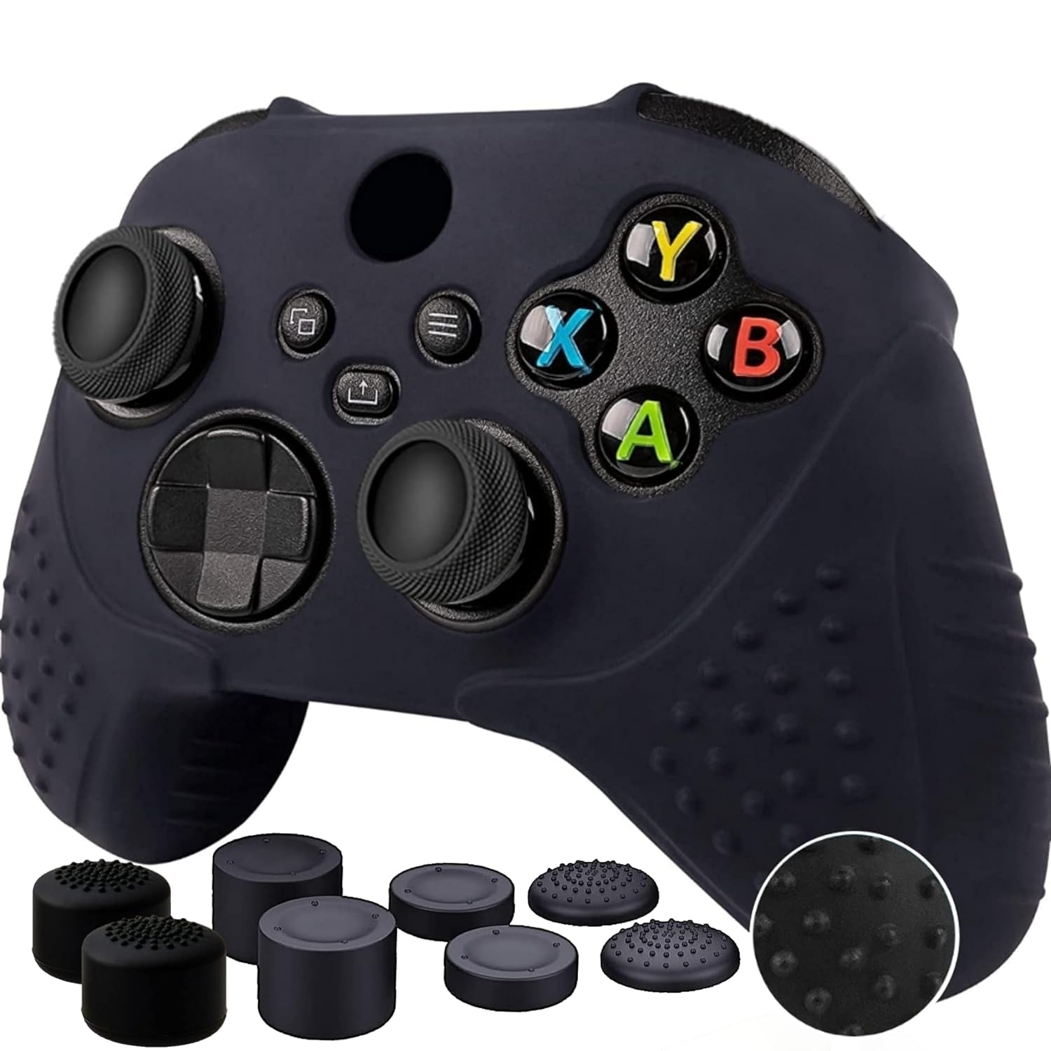 WIAR - Funda Control Xbox Series X y S Negra + Grips Incluidos | Funda ...