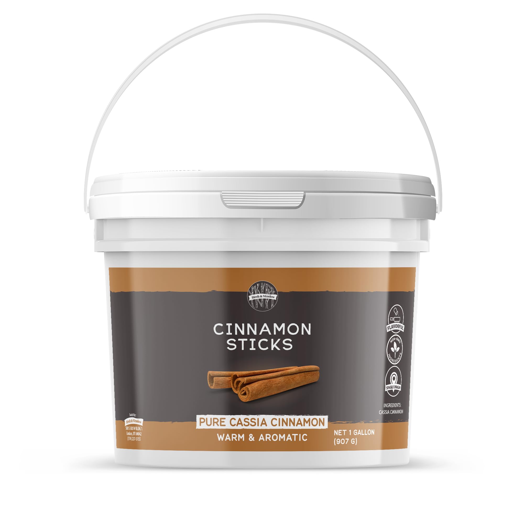 Amazon.com : Birch & Meadow Cinnamon Sticks, 1 Gallon, Cassia Cinnamon ...