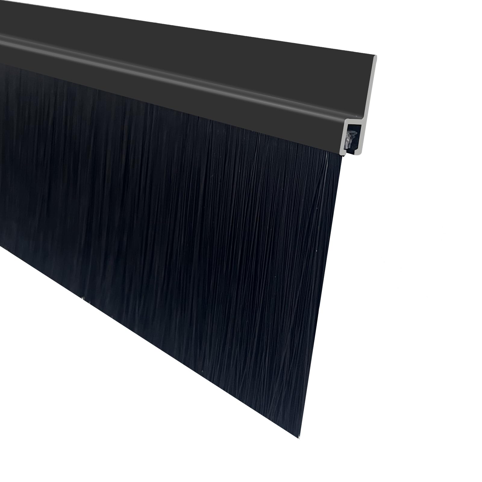 1-Pack Garage Door Brush Seal – CEPIA Black Bottom Sweep – Roll-Up Door ...