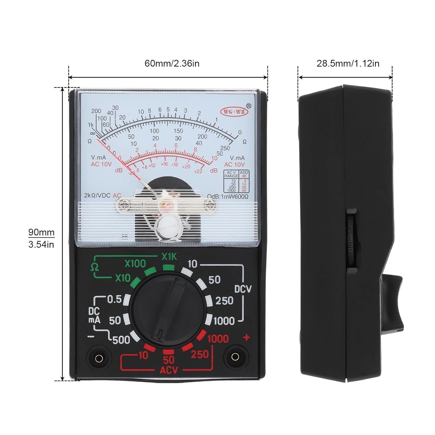 Snapklik.com : ChgImposs Mini Analog Multimeter Electric AC/DC Current ...