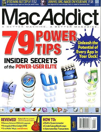 MacAddict June 2004 w/CD 79 Power Tips - Unleash the Potential of Every ...
