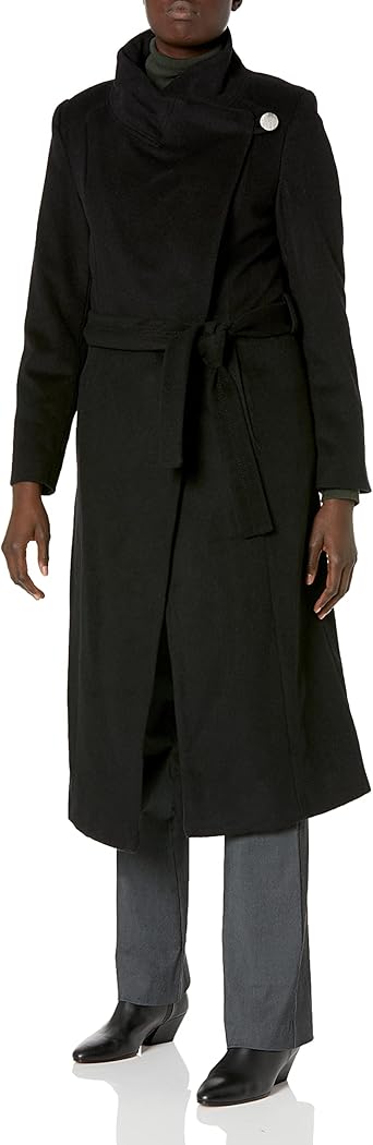 Kenneth Cole New York Women's Full Length Wool Jacket : Clothing, Shoes ...