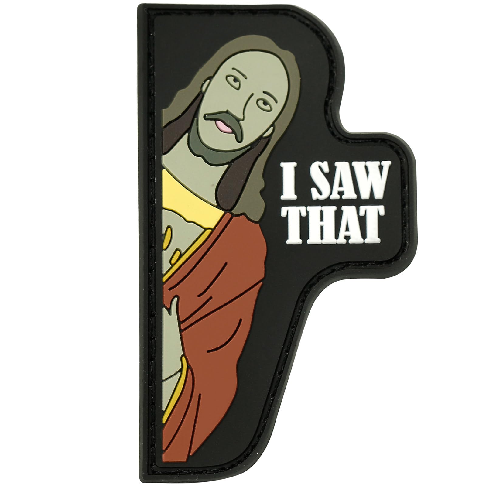 Amazon.com: XMJY I Saw That PVC Patch, 1Pc Hook and Loop Morale ...