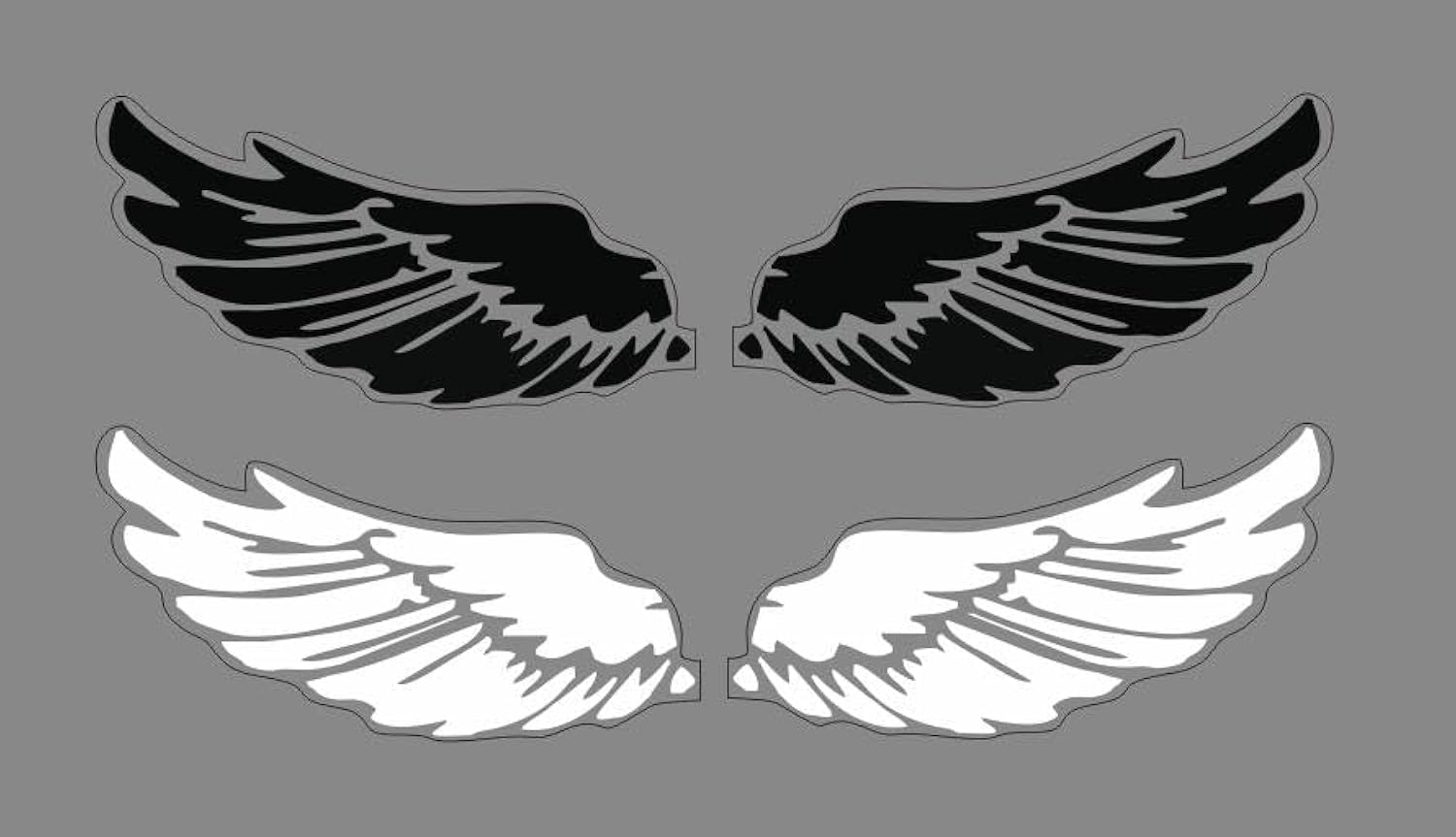 Amazon.com - Generic Beautiful Wings Sticker Angel Wings Vinyl Car Auto ...