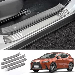Amazon.com: JIEOSDIN Car Accessories Outside Door Sill Scuff Plate ...