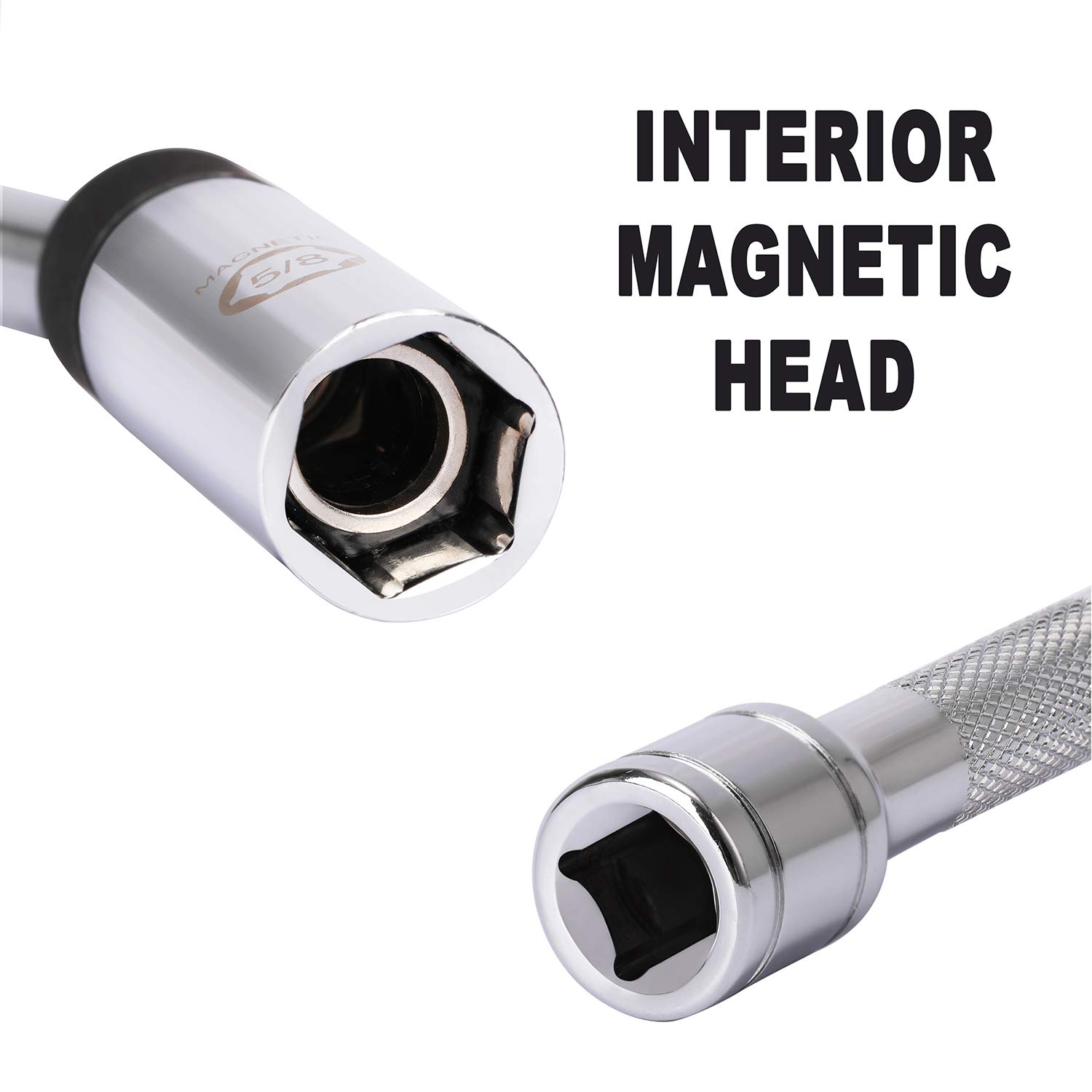 Snapklik.com : 5/8" Swivel Magnetic Spark Plug Socket, 3/8" Drive X 8 ...