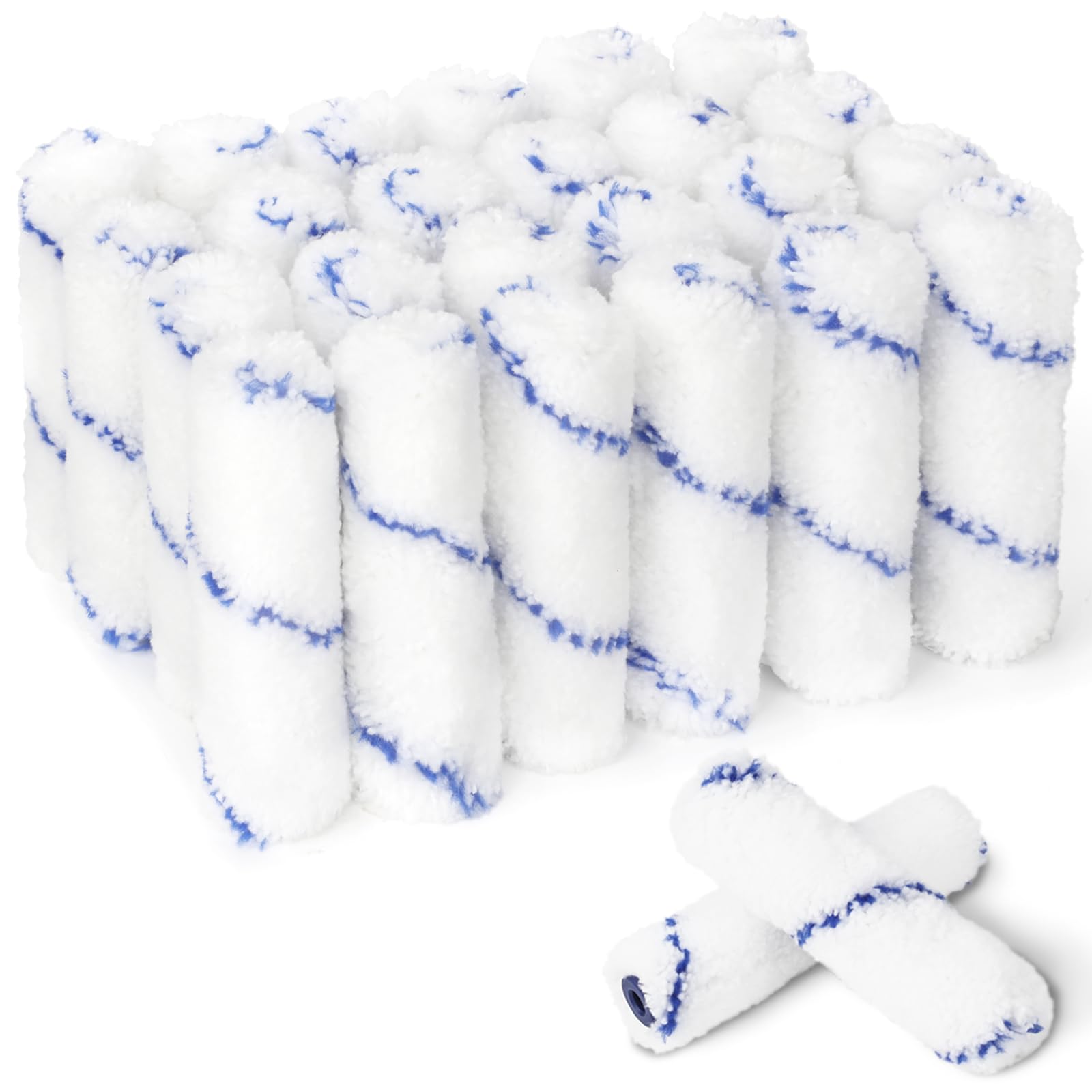 Amazon.com: PinStone 4 Inch Microfiber Paint Roller Covers, 1/3" Nap ...