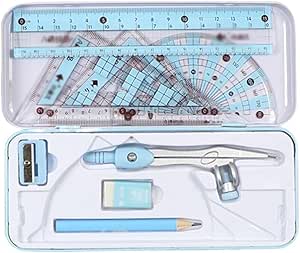 Amazon.com: Compass Geometry 8 Piece Compass Set Math Geometry Kit ...