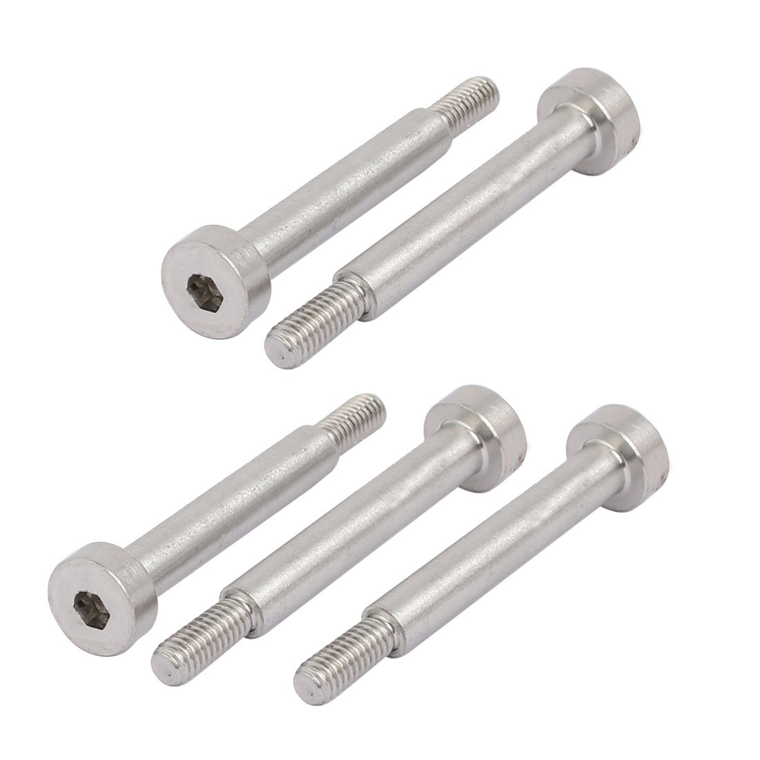 M4 Thread Shoulder Bolts 40mm Uxcell 5pcs 304 Stainless Steel Shoulder ...