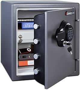SentrySafe Fire and Water Safe, Extra Large Digital Safe, 1.23 Cubic ...