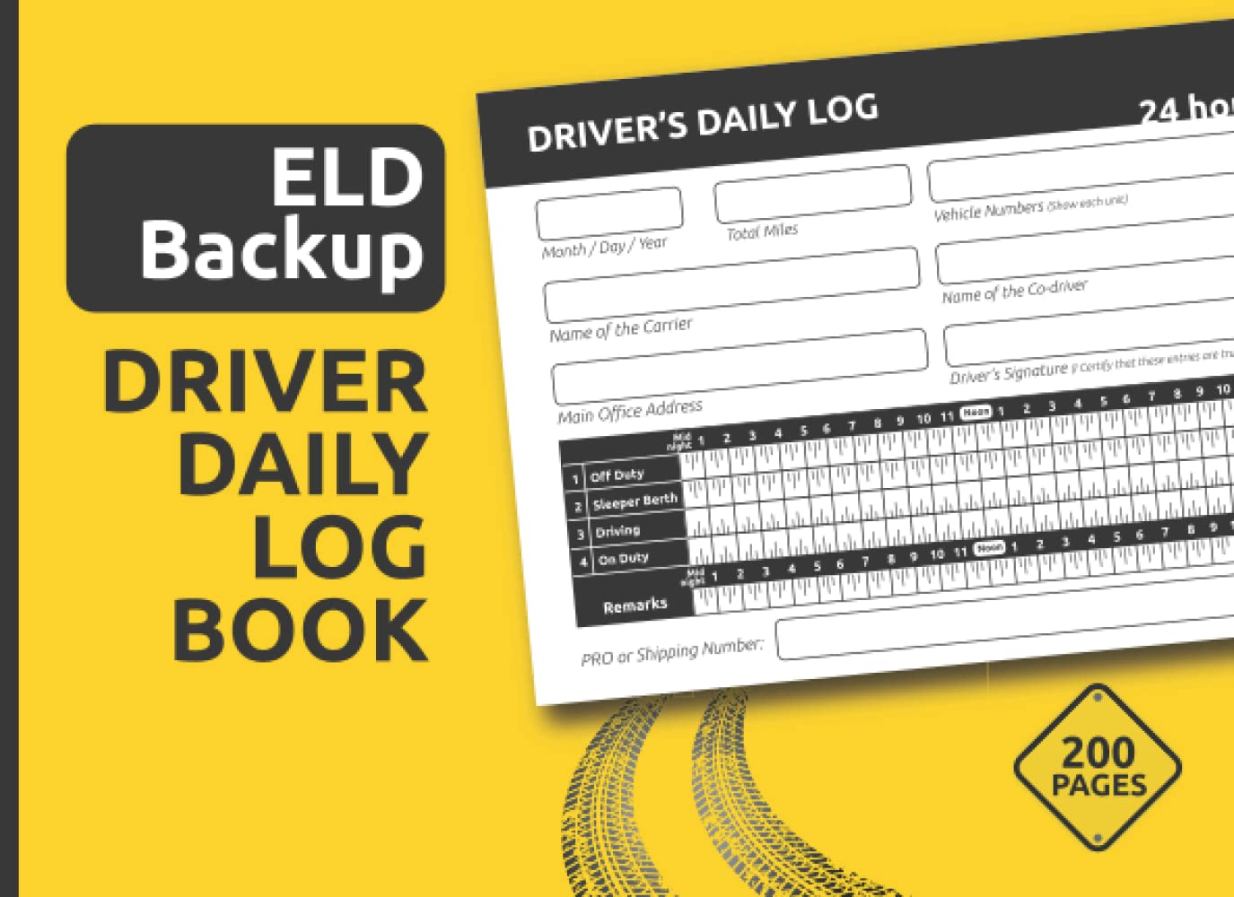 Buy ELD Backup Driver Log Book: Checklist Logs and Inspection Reports ...