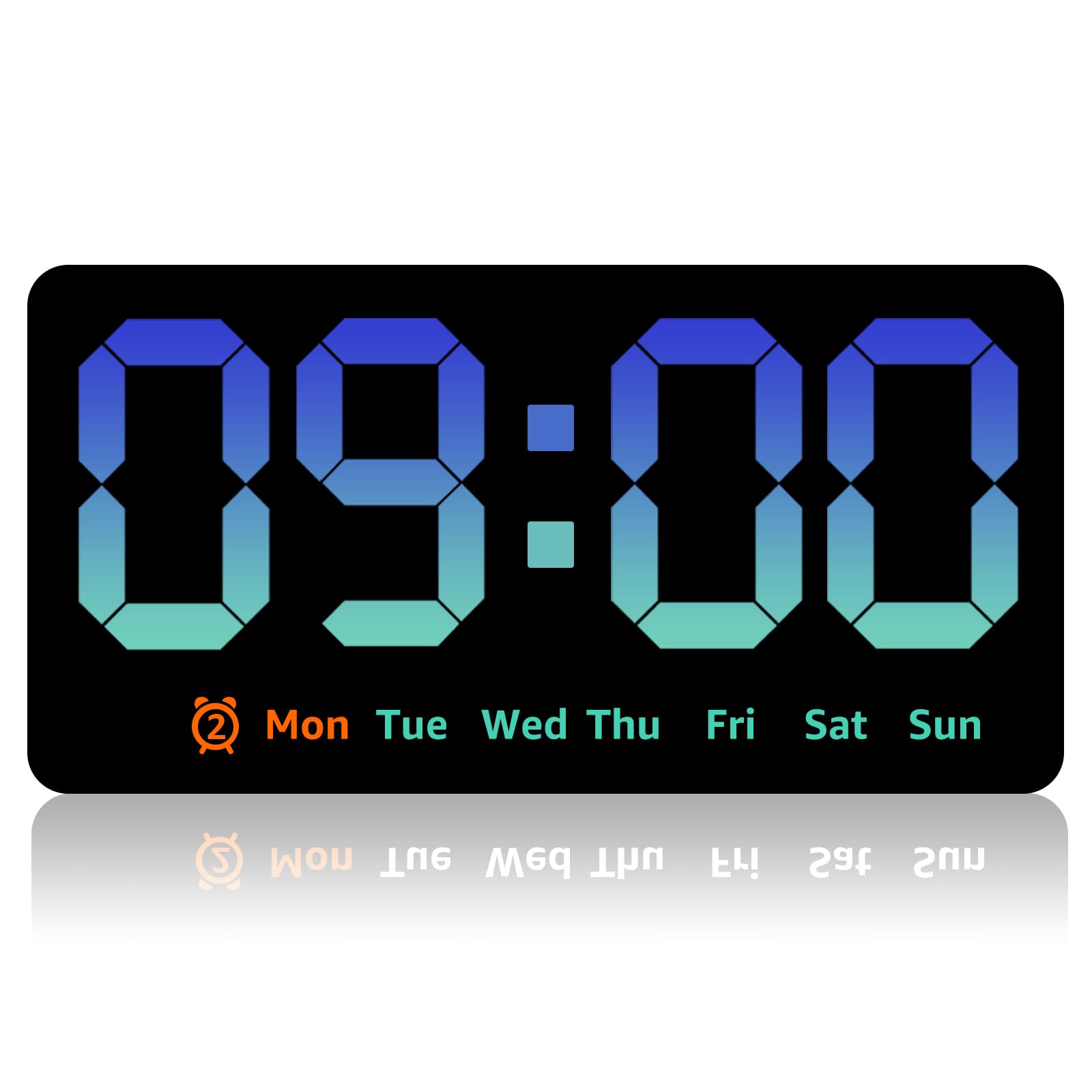 Digital Wall Clock 8.5 Inch Large Display LED Clock with Date Week ...