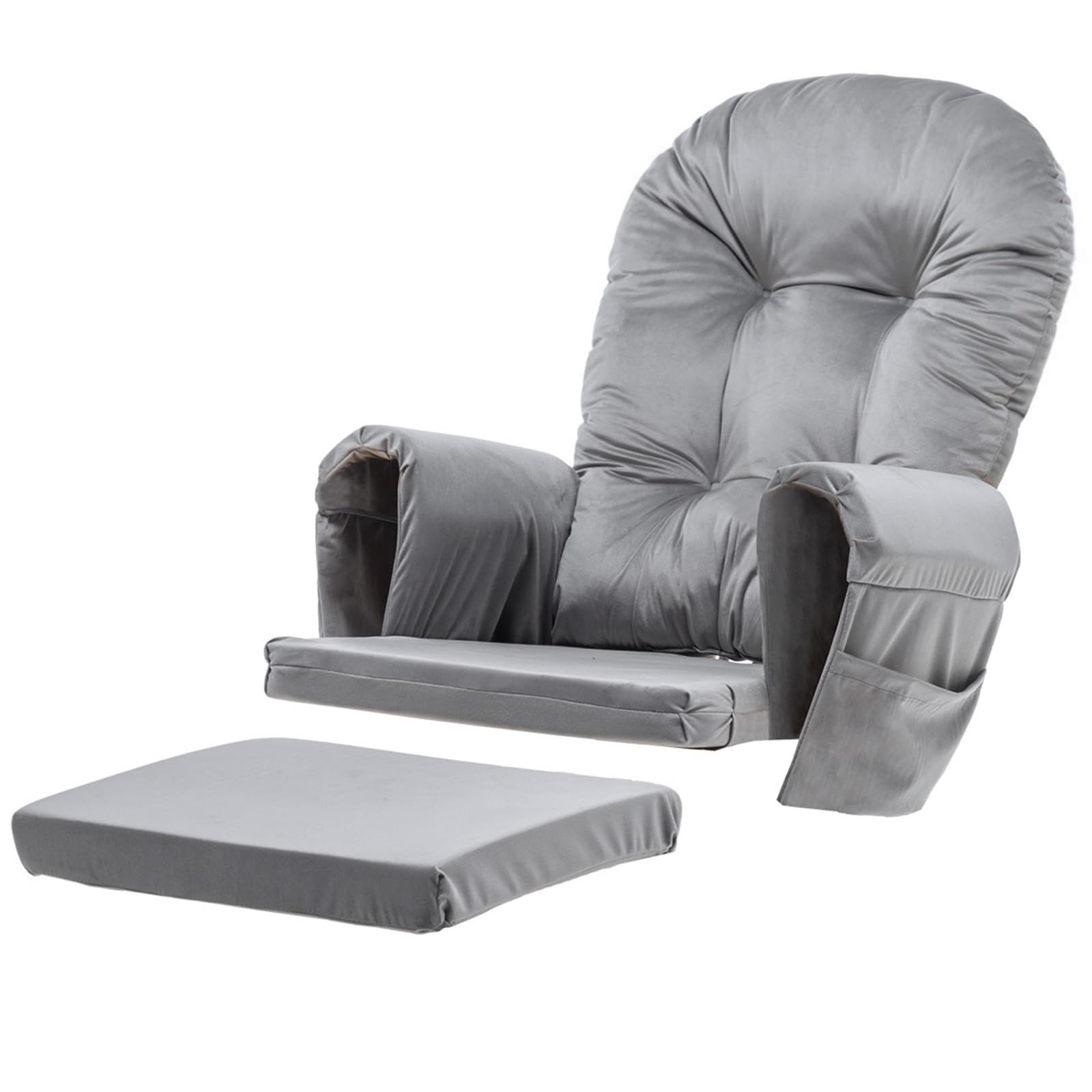 Amazon.com: SyyBhb Glider Rocker Replacement Cushions with Storage ...