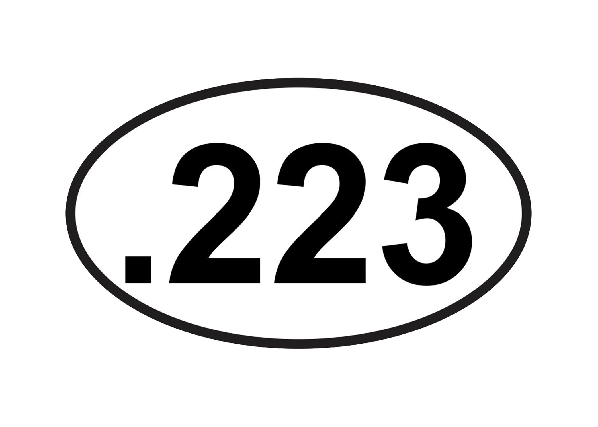 Amazon.com - Rogue River Tactical .223 Decal Sticker Oval Euro Vinyl ...
