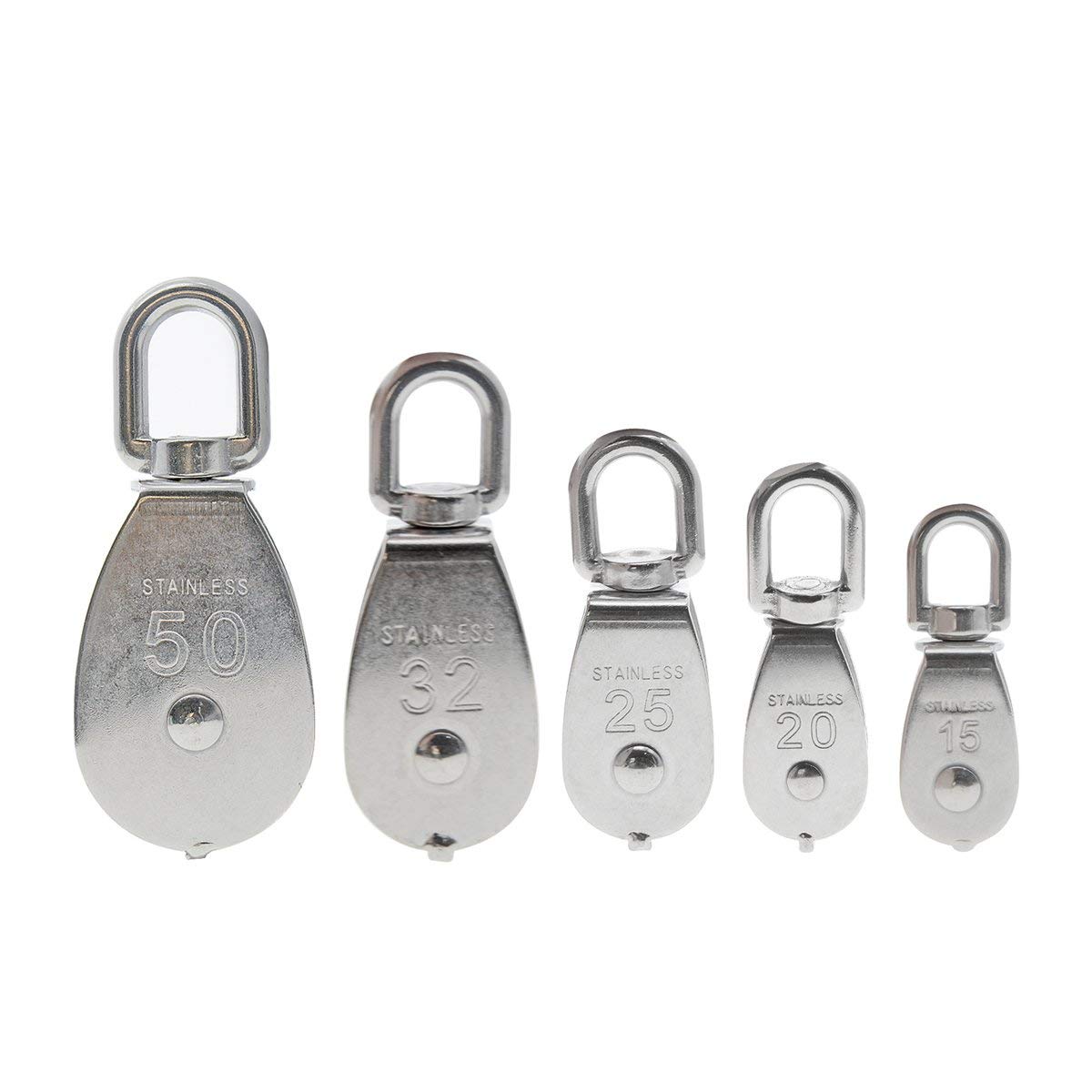 Snapklik.com : Pulley Block M15/M20/M25/M32/M50 Swivel 304 Stainless ...