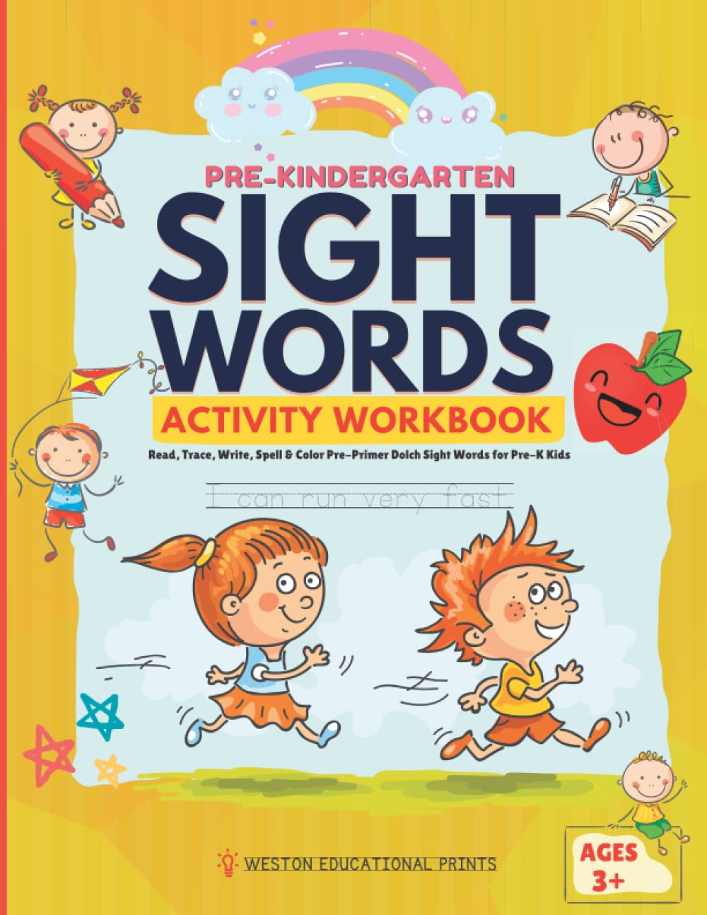 Sight Words Pre Kindergarten Activity Workbook: 40 Dolch Pre-Primer ...