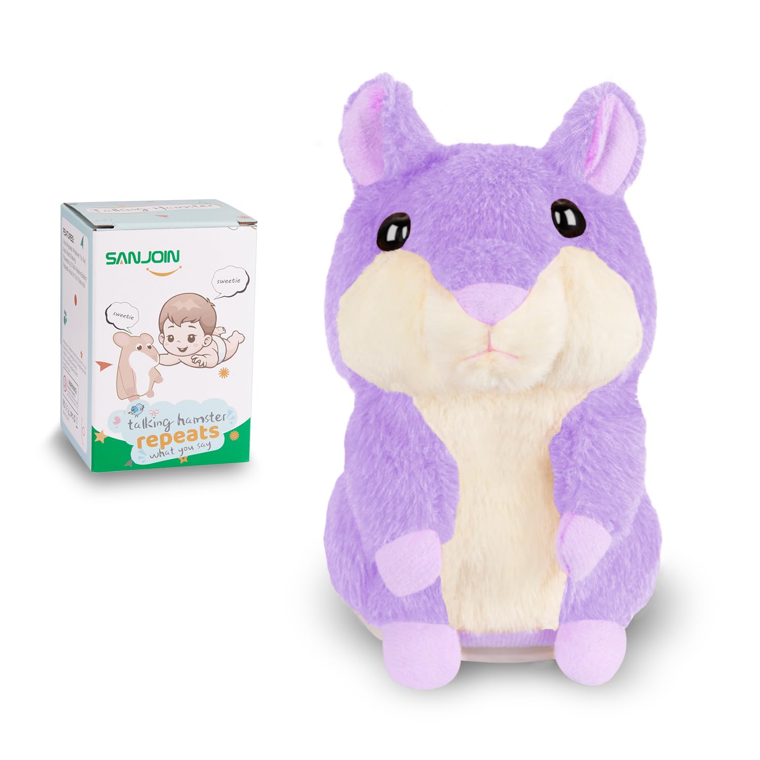 Amazon.com: SANJOIN Kids Toddler Toys for Ages 2-4, Talking Hamster ...