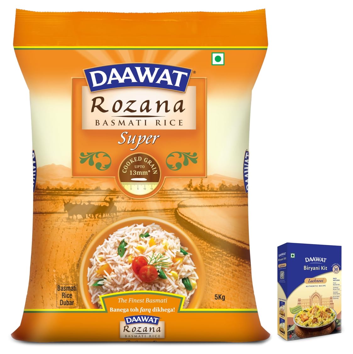 Daawat Rozana Super, Naturally Aged, Rich Aroma,Perfect Fit for ...