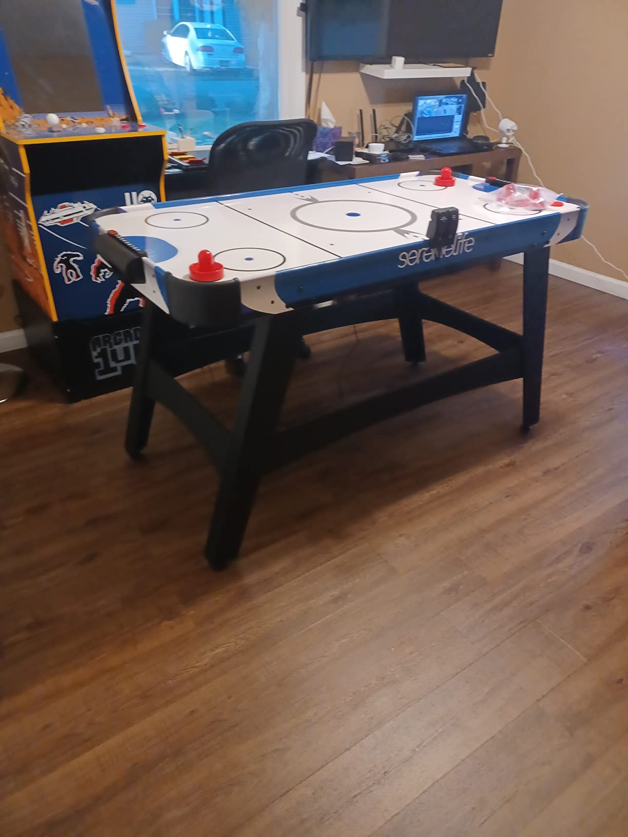 $30/mo - Finance Powered Air Hockey Table, 4.5 ft 54’’ Sports Arcade ...