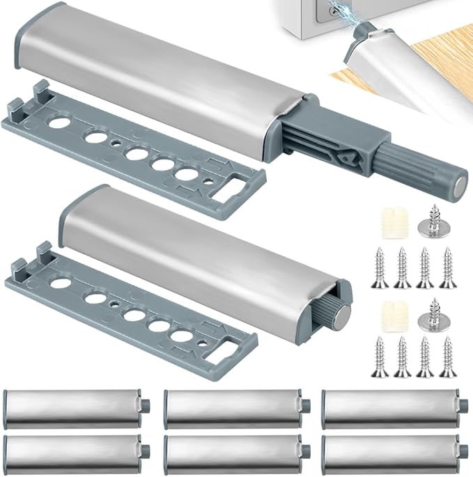 Push to Open Door Catches, ADERTOS 8 Pack Push Open Catch Latch Release ...