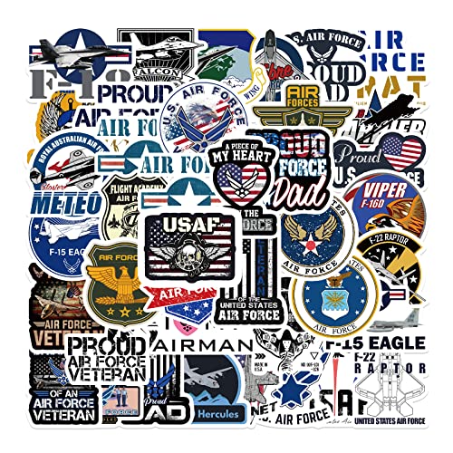 50 PCS U.S. Air Force Stickers,USAF Vinyl Aesthetic Stickers - Want It All