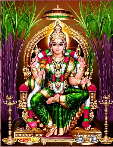 Lavanya Goddess Kamatchi Amman Vibrant colour Printed Photo Frame ...